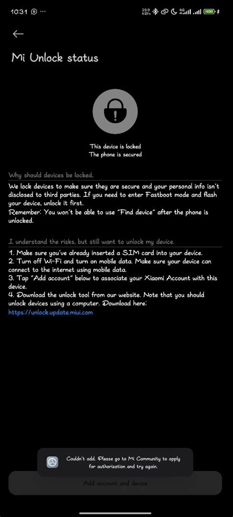 Unlock Bootloader Without Waiting Days Unofficial Xiaomi European Community Miui Rom Since