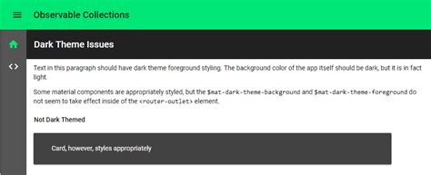 I Cannot Get The Dark Themes To Work · Issue 3298 · Angularcomponents