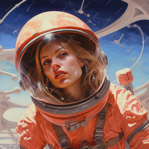 Premium Photo Astronaut In Space Costume In Outer Space Spacewalk