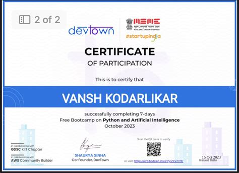 Vansh Kodarlikar On Linkedin Python Ai Devtowngrad