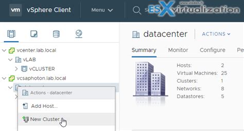 Vcp67 Dcv Objective 42 Create And Configure Vsphere Objects Esx