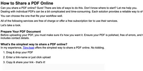 How To Convert A PDF To A Website
