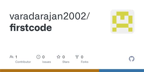 Github Varadarajan2002firstcode