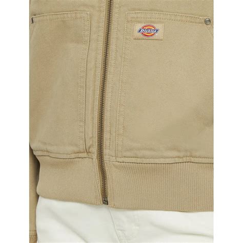 Dickies Duck Canvas Sherpa Lined Jacket Beige Dressinn
