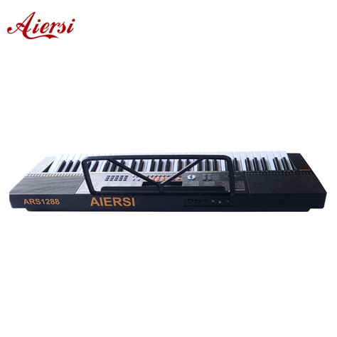 19mm Width Button Lighted Weight Black 61 Keys Electronic Organ Ars1288bk Aiersi Keyboard
