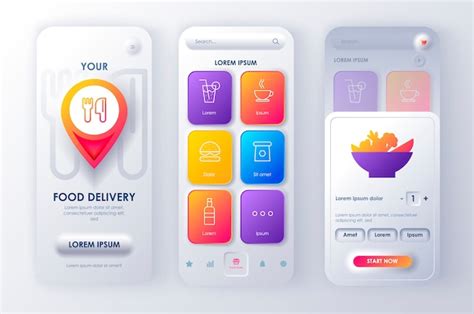 Premium Vector Neomorphic Mobile App Ui Ux Kit Blockchain Unique