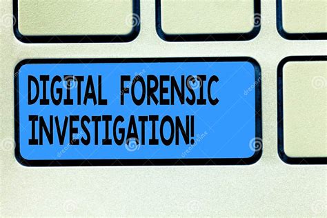 Handwriting Text Digital Forensic Investigation Concept Meaning Recovery Of Information From