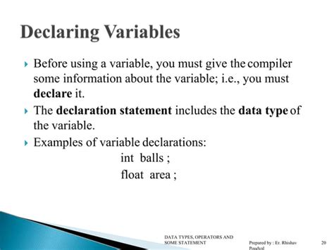datatype and operators used in c programming ppt