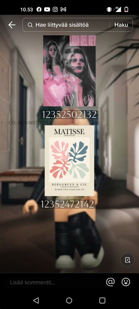 Roblox Codes Roblox Roblox Roblox Cringe Roblox Image Ids Y2k Fit House Decals Diy House