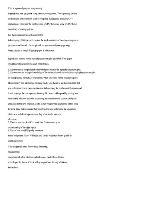 C Is A General Purpose Programming Language That Runs Programs Using Memory Management Two