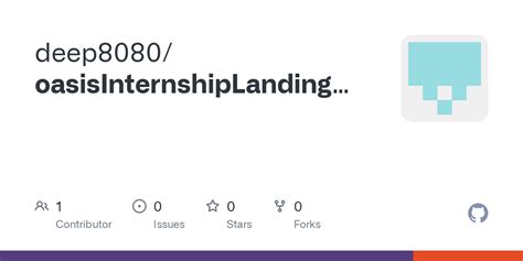 GitHub Deep8080 OasisInternshipLandingfile