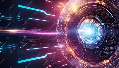 Abstract Digital Digital Innovation Technology Background Futuristic Premium Ai Generated Image