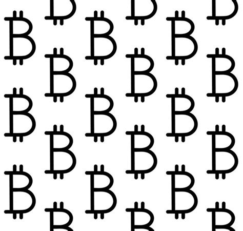 Premium Vector Vector Seamless Pattern Of Flat Bitcoin Sign
