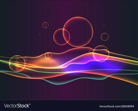 Abstract Sound Waves Light Equalizercool Vector Image