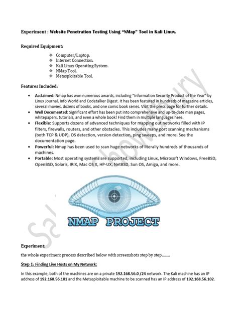 Website Penetration Testing Using Nmap T Pdf Telecommunications Computing