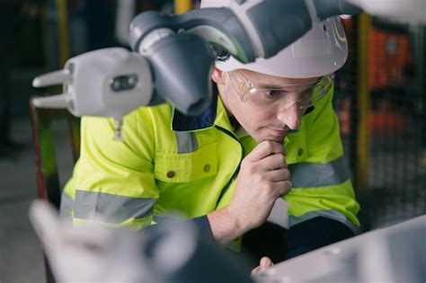 Premium Photo Automation Engineer Service Programming Robotic Arm New