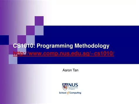 Ppt Cs1010 Programming Methodology Compnussg~cs1010 Powerpoint Ppt Cs1010 Programming Methodology Compnussg~cs1010 Powerpoint