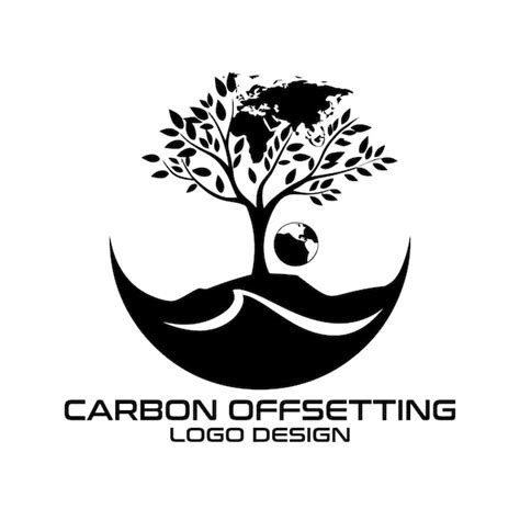 Premium Vector Carbon Offsetting Vector Logo Design