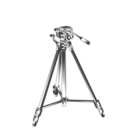 Retro Tripod Vector Stock Illustration 21790671 Vector Art At Vecteezy