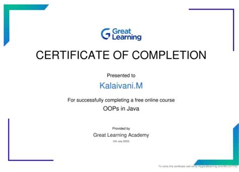 kalaivani m on linkedin greatlearning cousecompletion