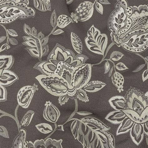gradient gray jacobean floral blended polyester jacquard jacobean