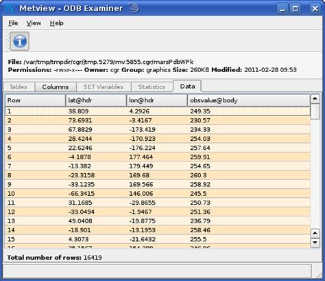 odb tutorial 1 — metview documentation