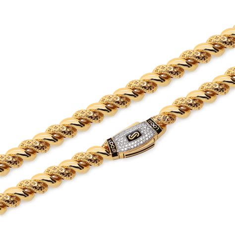 Monaco Chain Loop Alternate Flex Pavé Lock 8 Mm Izlato24cz