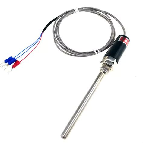 Pt100 Temperature Sensor 3 Wire Smt With Threaded Probe Pt1000 Buy