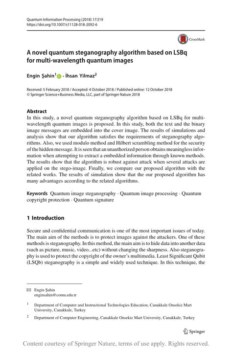A Novel Quantum Steganography Algorithm Based On Lsbq For Multi Wavelength Quantum Images
