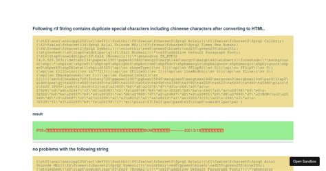 Iarnartf To Html Examples Codesandbox