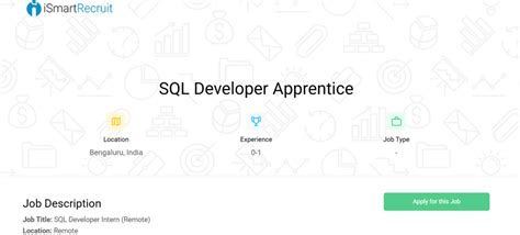 Sql Developer Jobs 2025 Work From Home Internships 2025 Sql