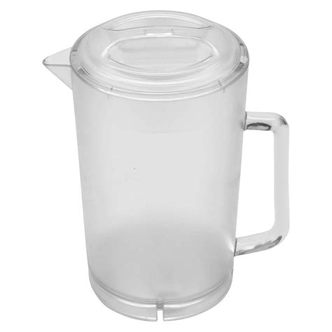 Get Heavy Duty Shatterproof Plastic 2 Quart Pitcher With Lid Case