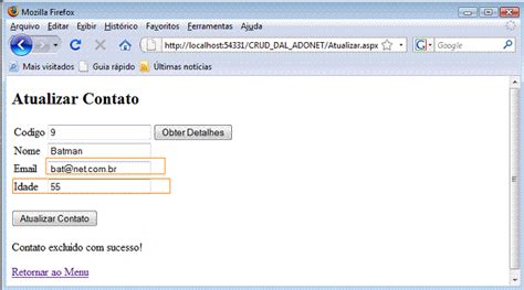 C Crud Com Ado Net E Stored Procedures