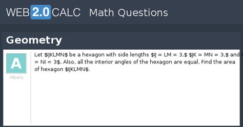 View Question Geometry