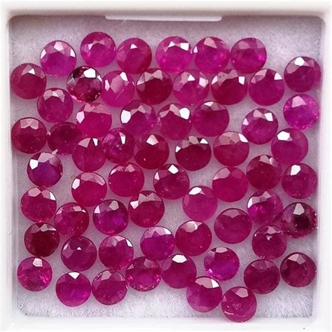 60 Pcs Ruby 6 06 Ct Catawiki
