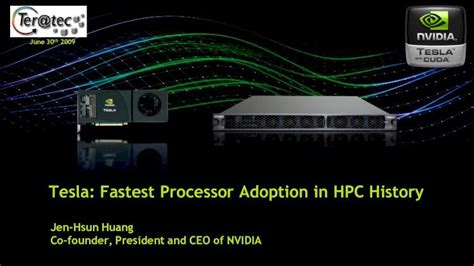 Pdf Tesla Fastest Processor Adoption In Hpc History · 1022009 · Cuda Ecosystem Applications