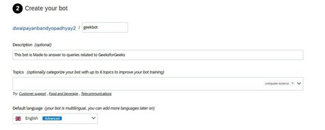 Build A Chatbot Using SAP Conversational AI GeeksforGeeks