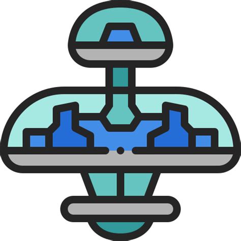 Space Colony Generic Outline Color Icon