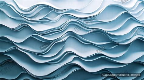 Ai创作图3d立体起伏波浪 多彩剪纸曲面 炫彩波浪蓝色渐变纹理 波浪起伏装饰效果 蓝色渐变波浪纹理 立体线条素材 3d波浪线弧线弧形山 立体