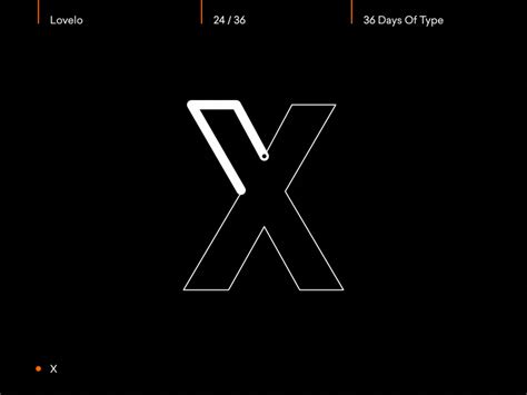Day 24 36 X By Animography X Logo Animation Letter X  Letter