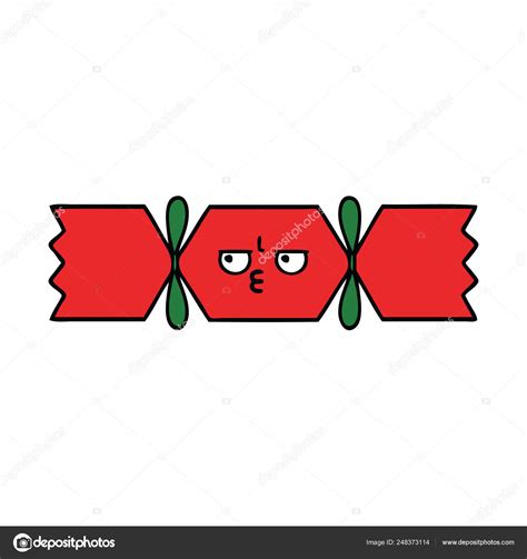 Cute Cartoon Christmas Cracker Stock Vector By ©lineartestpilot 248373114