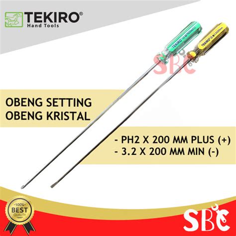 Jual Tekiro Obeng Kristal Setting 32 X 200 Mm Plus Min 32mm X
