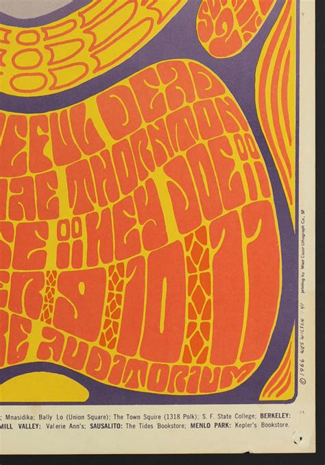 Bg 41 1 1966 Grateful Dead Fillmore Poster Wes Wilson Bg41 Bg 41