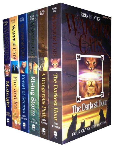 Erin Hunter Warrior Cats Collection 6 Books Set Warrior Cats Amazon