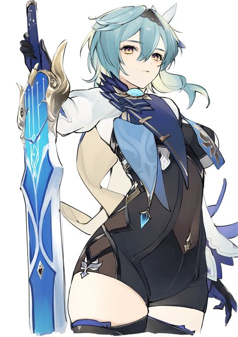 Eula Genshin Impact Drawn By Ebibichiriri Danbooru