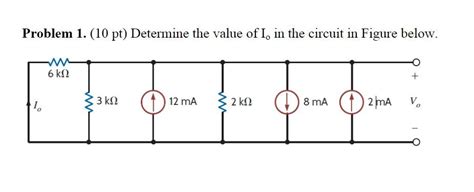 Solved Problem Pt Determine The Value Of Io In The Chegg