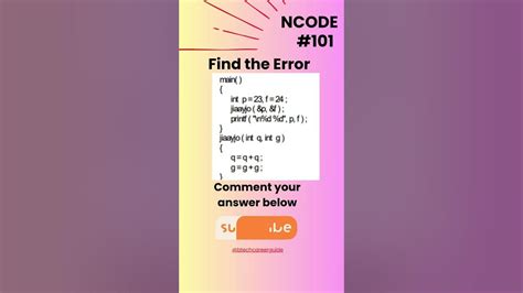 Ncode 101 Find The Output Comment Your Answer Below Coding Ncodeseries Ncode Coding