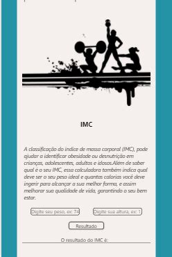 GitHub renata matsumoto Projeto Imc SoulHeath uma página criada React Native a