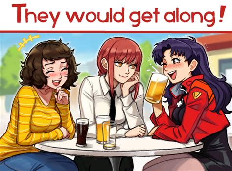 Neggoartz Katsuragi Misato Kawakami Sadayo Makima Chainsaw Man