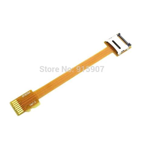 Cm Micro Sd Tf Memory Card Kit Male To Female Extension Soft Flat Fpc Cable Extender In